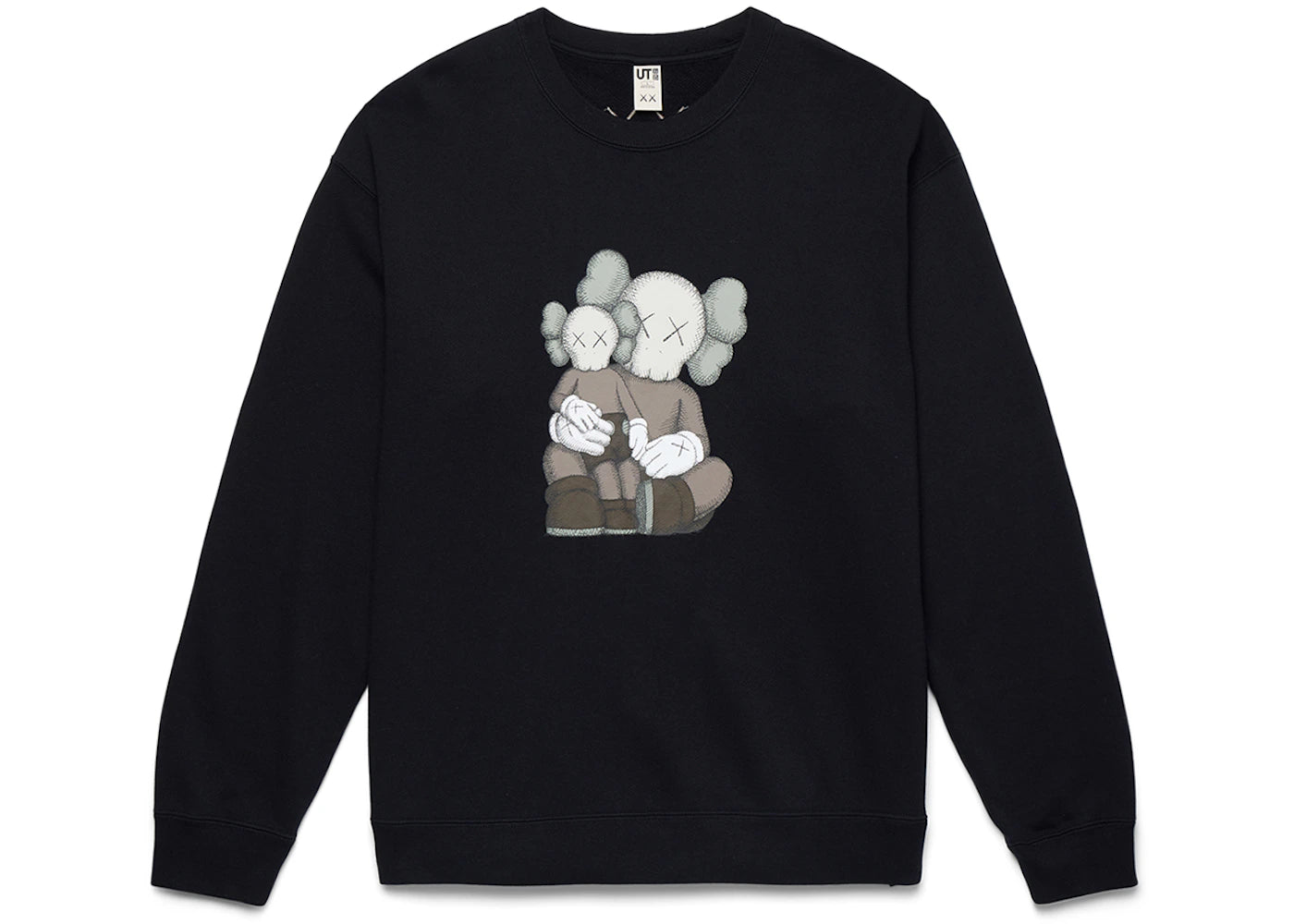 KAWS x Uniqlo Longsleeve Sweatshirt (US Sizing) Black – The Laboratory DTX